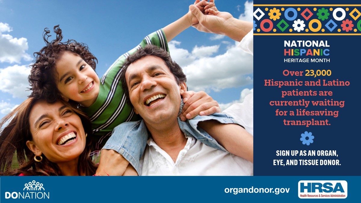 Hispanic Heritage Month | organdonor.gov